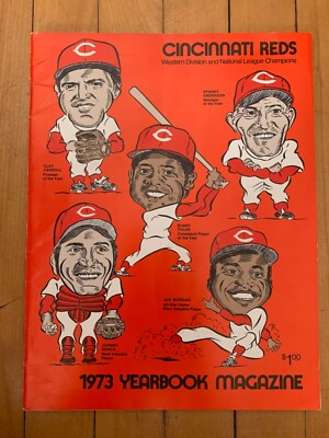 1973 Cincinnati Reds Yearbook - RARE & VINTAGE ! | eBay