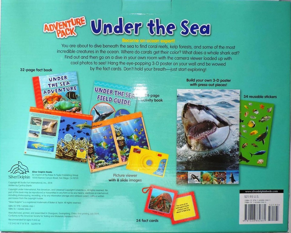 Under Sea Adventure Pack Explore Learn Picture Viewer Books Cards ...