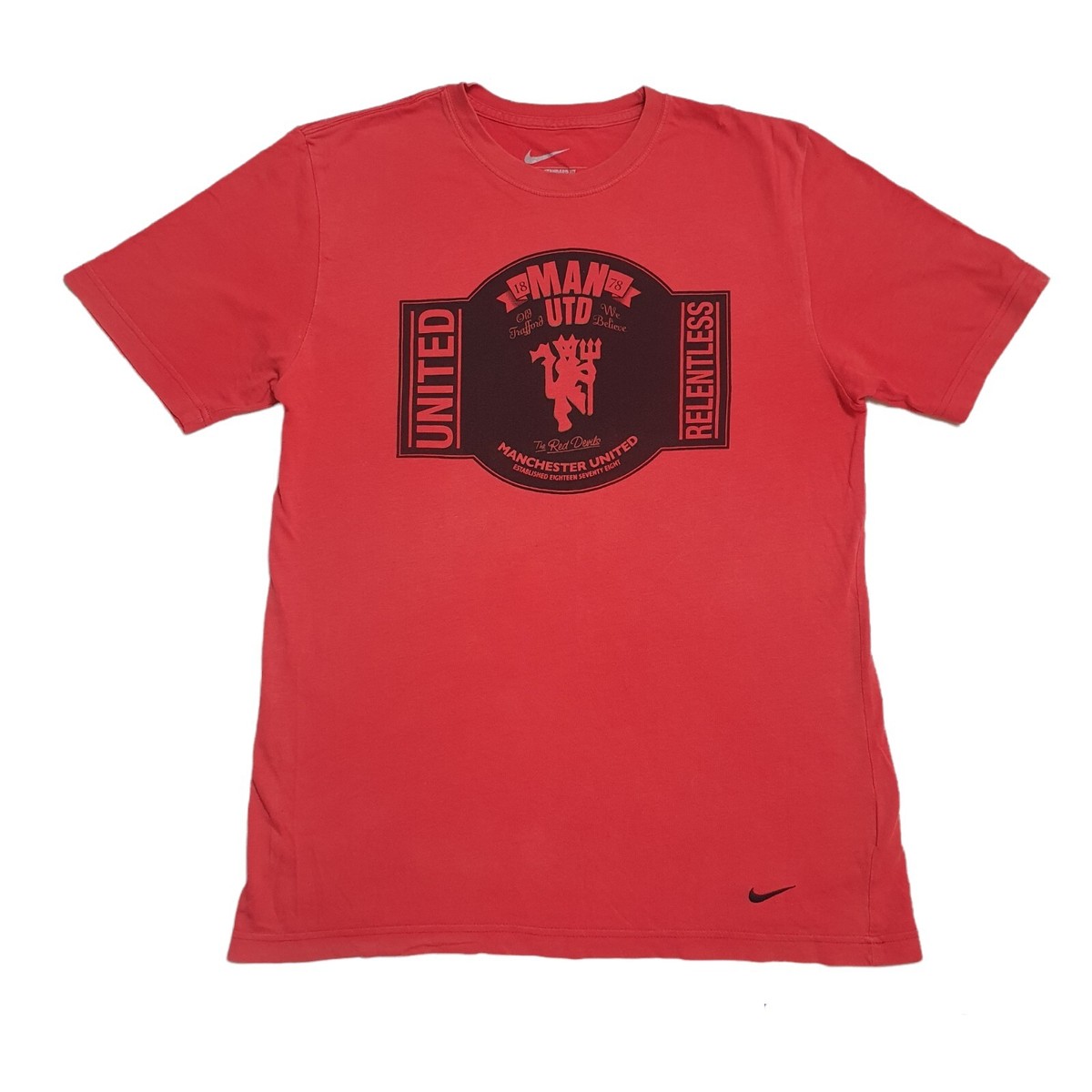 Manchester United Red Relentless T Shirt Manchester United Kids Back