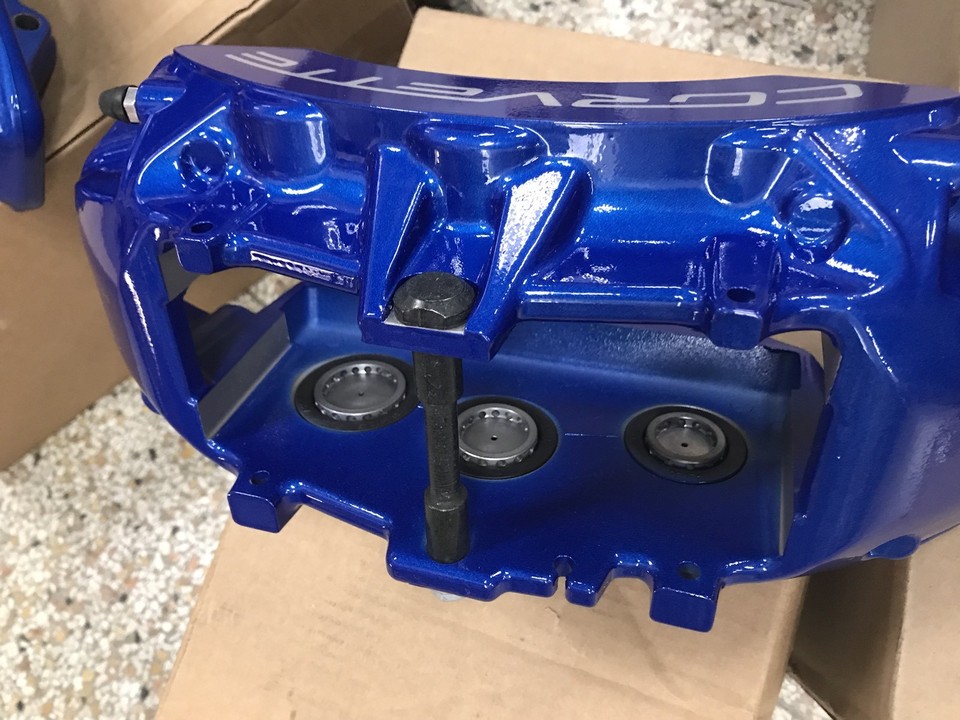 GM Brembo 2009-2013 Chevy Corvette Blue ZR1 Front & Rear Brake Calipers ...