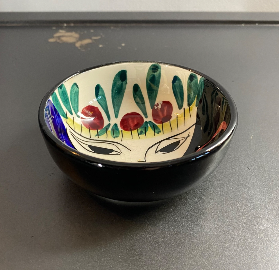Vintage Stavangerflint Inger Wagge Bowl Small MCM Hand Painted Dip ...