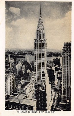 New York Postcard CHRYSLER BUILDING NEW YORK CITY | eBay