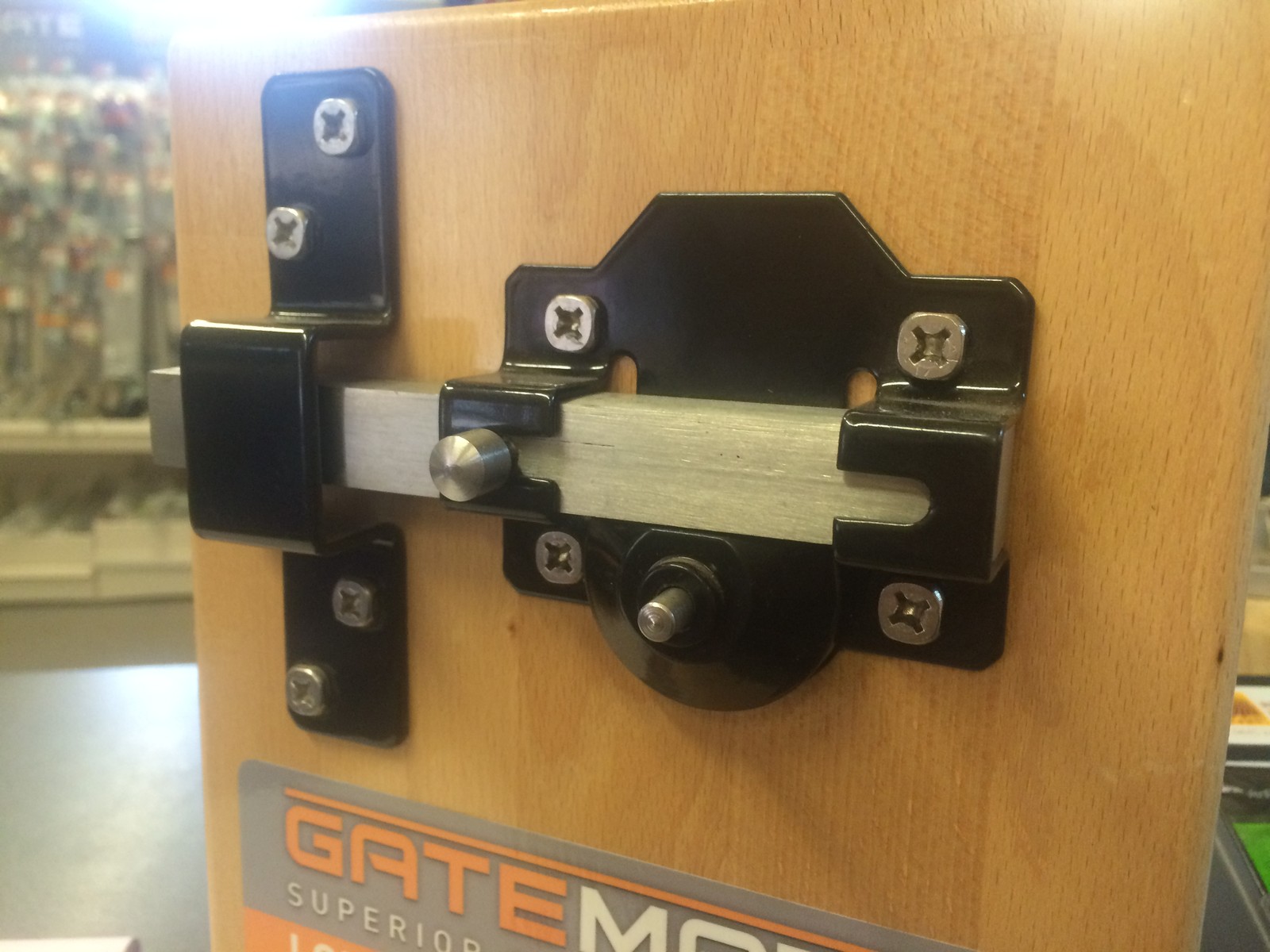 Gatemate 2 3/4"/ 70mm Long Throw Lock Door Gate Key Lockable & Rear ...