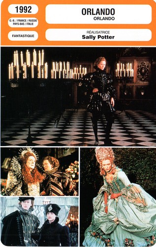 FICHE / CARTE / CARD : ORLANDO - Tilda Swinton,Billy Zane,Sally Potter ...