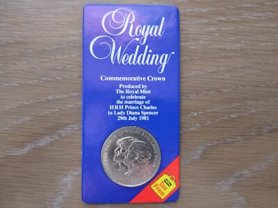 1981 Royal Wedding Commemorative Crown coin - Charles and Diana ...