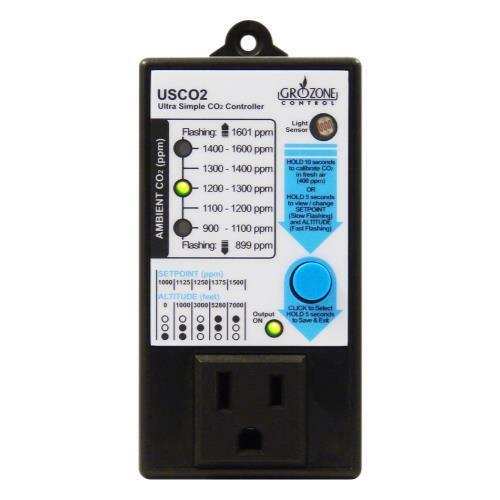 Grozone Control Usco2 0-2000 PPM Single ZONE Co2 Controller for sale ...