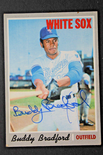 Buddy Bradford Chicago White Sox Autographed 1970 Topps #299 Signed ...