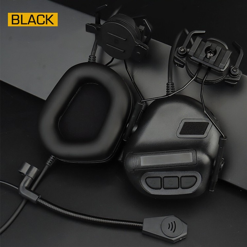 Tactical Military Headset Noise Reduction Headphone Ear Muffs For ...