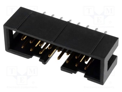 Socket 2.54mm Male System: 2x8 ASLG16G Connector THT PIN: 16 Straight ...