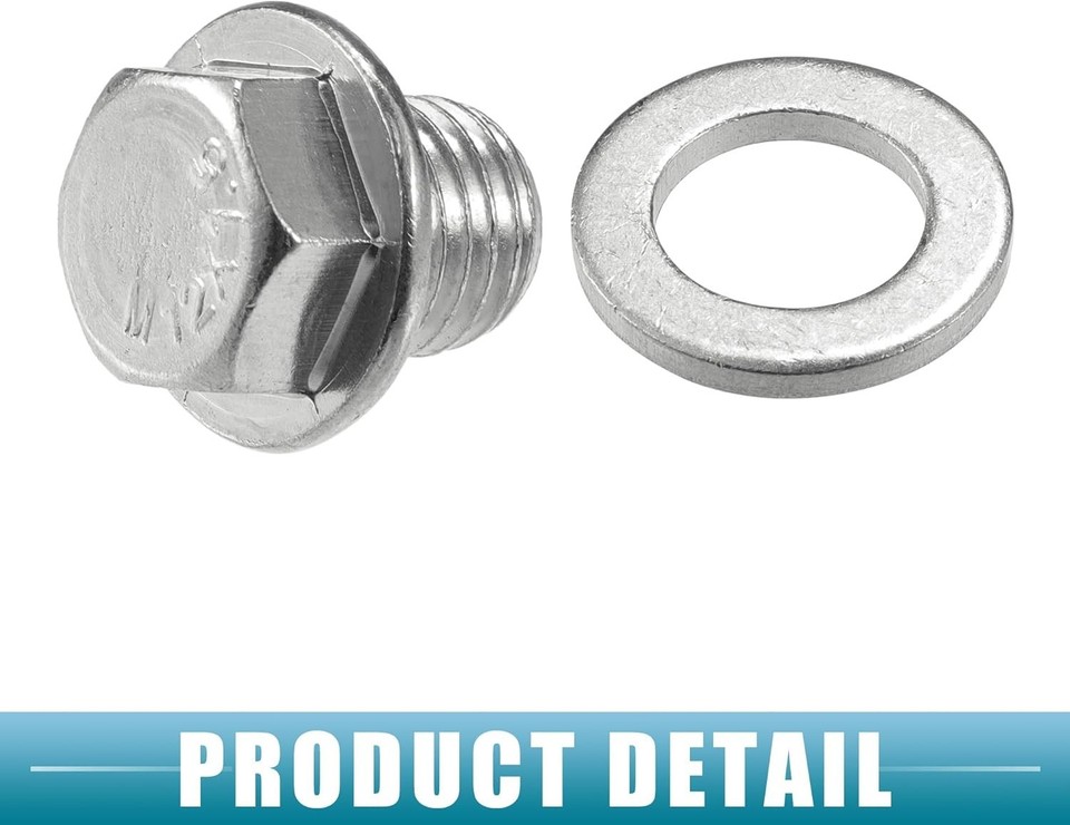 FIT MINI Engine Sump Drain Plug Bolt with Copper Washer M12x1.25mm ...