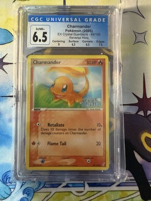 Pokémon Charmander TCG 2006 EX Crystal Guardians Reverse Holo Stamped ...