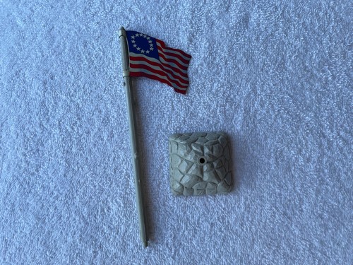 Marx Revolutionary War playset Colonial Betsy Ross metal flag | eBay