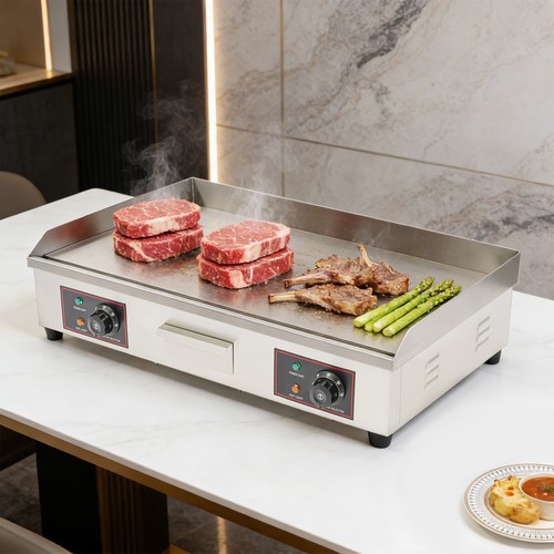 30 3000W Commercial Restaurant Grill BBQ Flat Top Electric Countertop ...