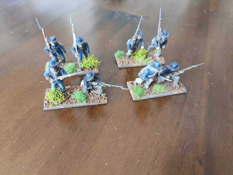 Perry Miniatures ACW AMERICAN CIVIL WAR 28mm PROPAINTED UNION INFANTRY ...