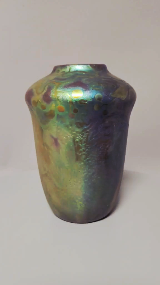 Antique JACQUES SICARD Sicardo-Ware Iridescent Luster Weller Art ...