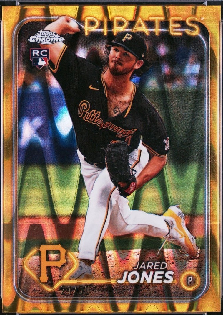 2024 Topps Chrome Update Series - Jared Jones #USC143 Gold RayWave ...