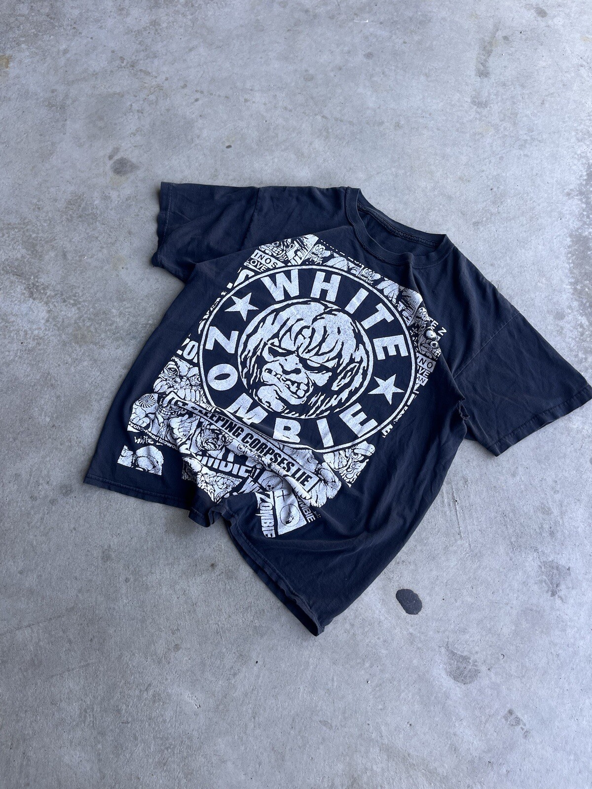 vintage rob zombie t shirt Large White Zombie Black | eBay