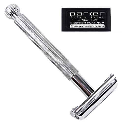 Parker 29L Shave Set - Safety Razor, Stand & 100% Black Badger Shave ...