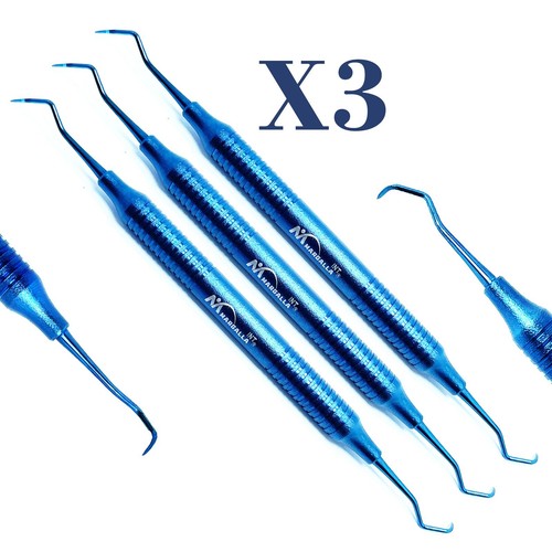 X3 Dental Sickle Scaler 204S Periodontal Pick Hygiene Tool Titanium ...
