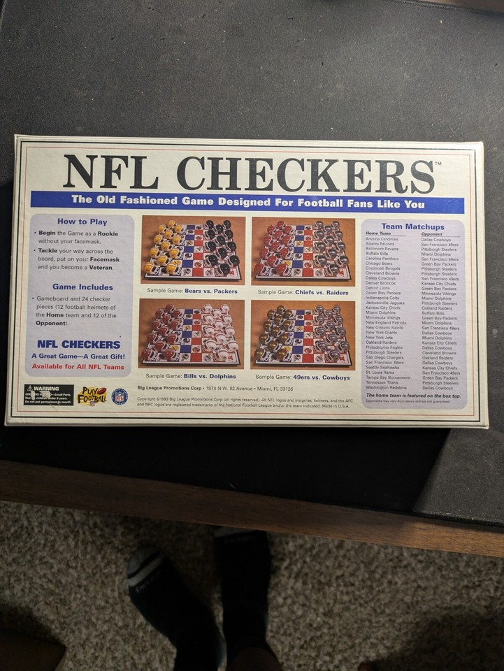 NFL Philadelphia Eagles vs ? 1993 Checkers Board Game Complete Sealed ...