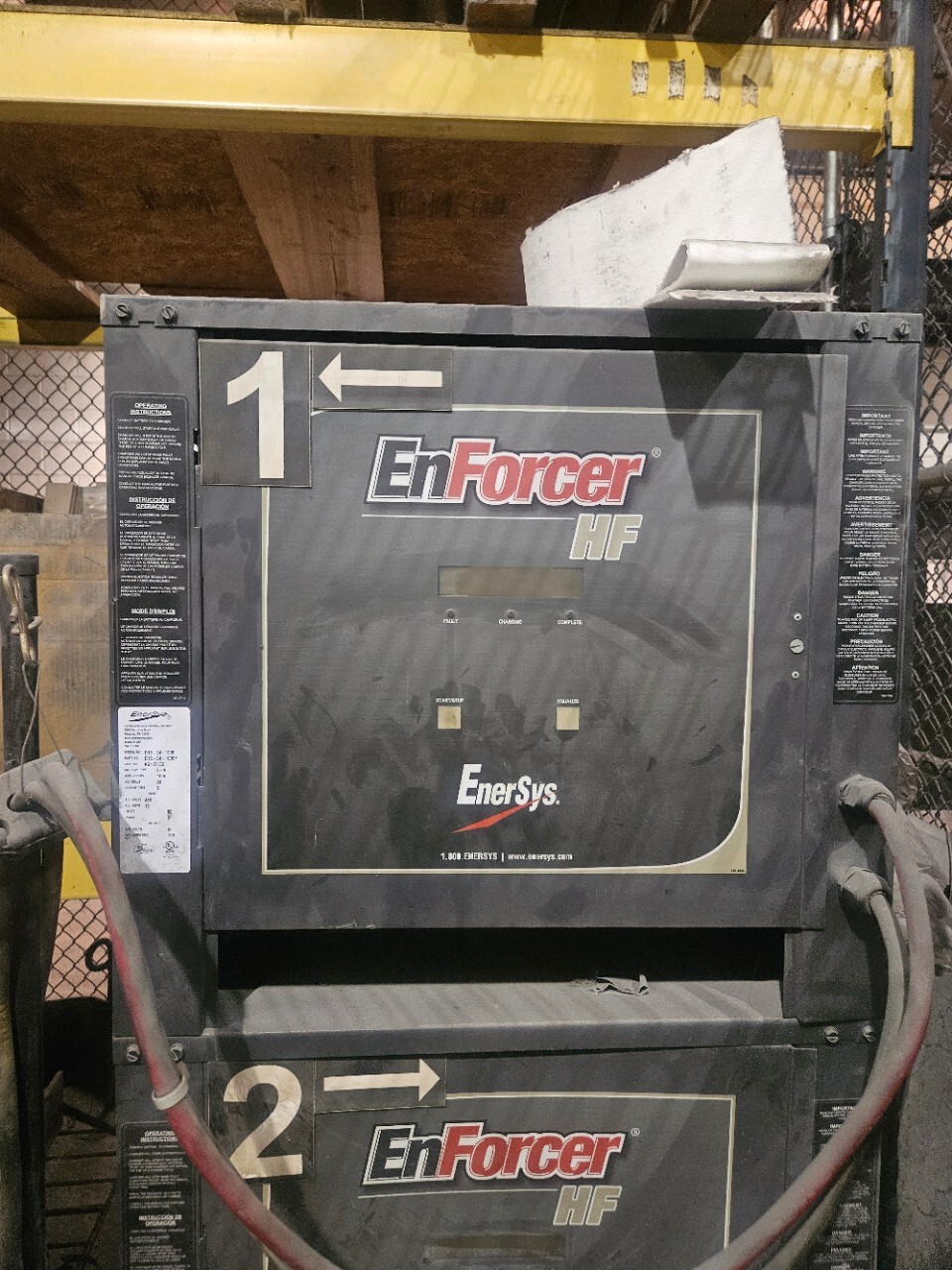 EnerSys Enforcer HF EH3-24-1000 24 Cell 48V Forklift Battery Charger ...