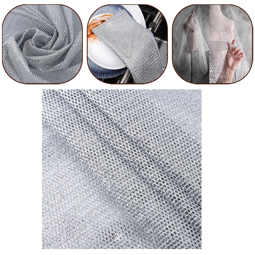 Premium Quality Silver Wire Mesh Fabric for DIY Sewing Transparent ...