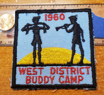 BSA 1960, West District Buddy Camp, buglar on patch | eBay