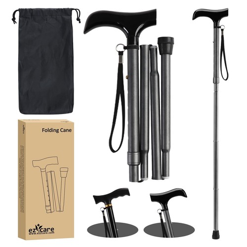 Walking Stick- Adjustable Lightweight Walking Cane, Collapsible ...