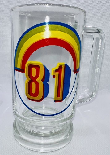 Vintage 81 Rainbow Beer Mug Made In The 80’s 1981 | eBay