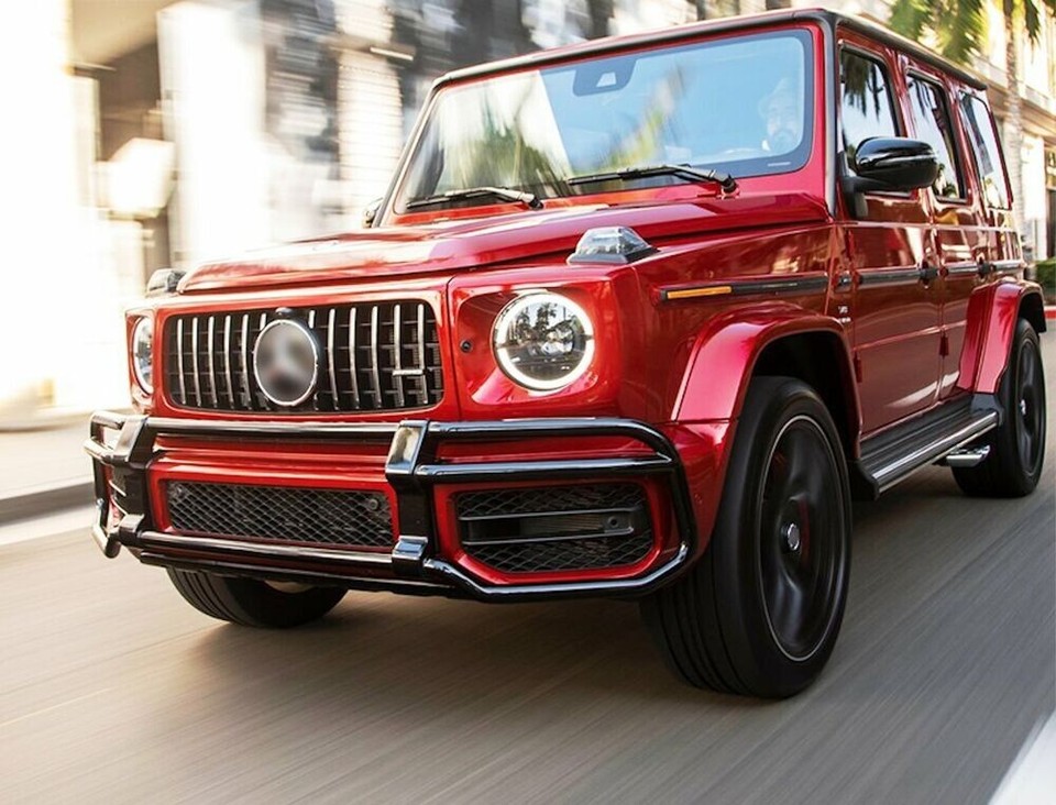 2019 - 2024 G63 Black Guard Brush Grille AMG Bumper W464 G500 Bull Bar ...