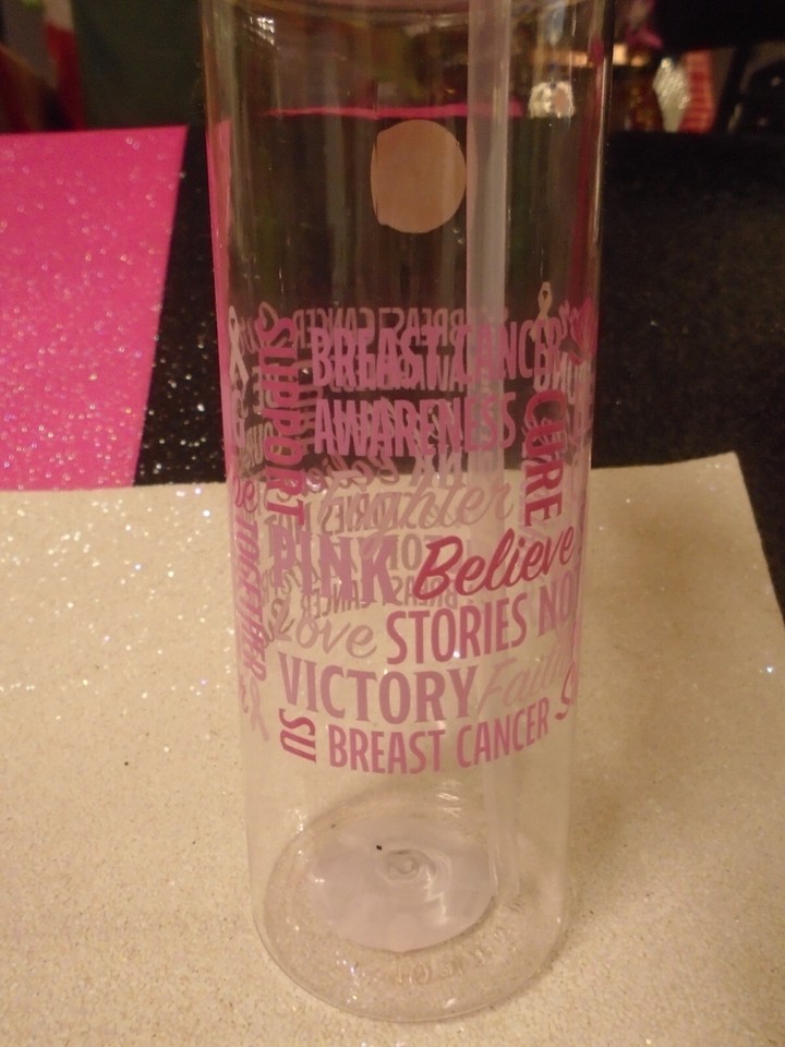 Breast Cancer Awareness Think Pink Water Bottle | eBay