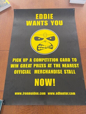 Iron Maiden Official Original Smiley Face UK Eddie Wants You 2000 Promo ...