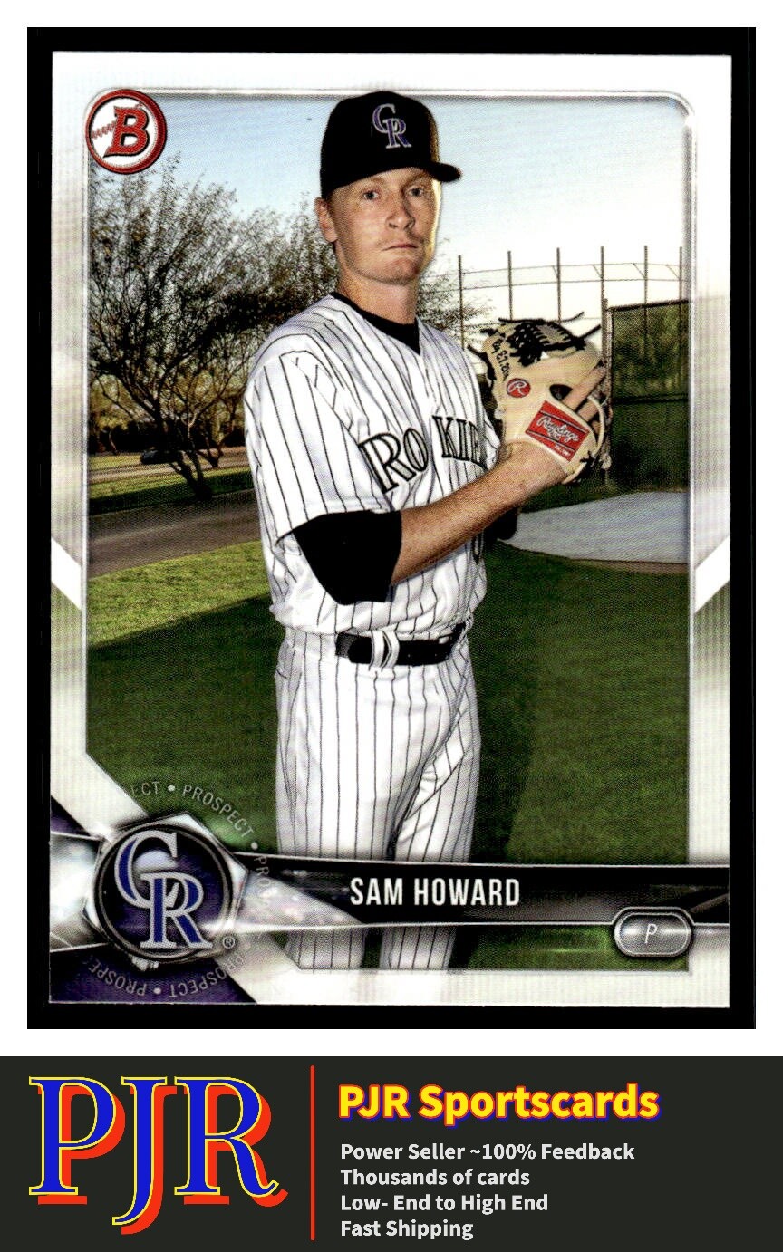 2018 Bowman #BP109 Sam Howard Colorado Rockies BUY 4 - 35% OFF | eBay