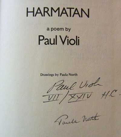 Paul Violi / Harmatan Signed Limited Edition First Edition 1977 | eBay