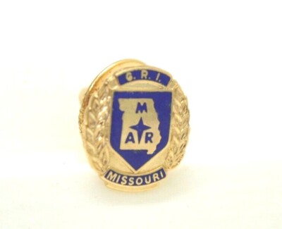 MAR Missouri Pin GRI Gold Tone Enamel Lapel Hat Bag Gear | eBay