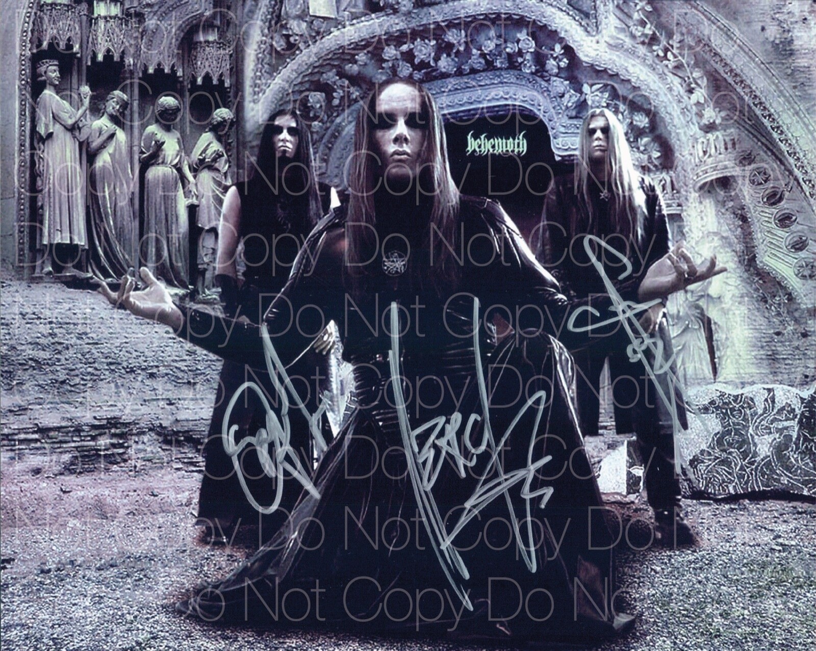 Behemoth band signed 8X10 inch photo picture poster wall art autograph ...