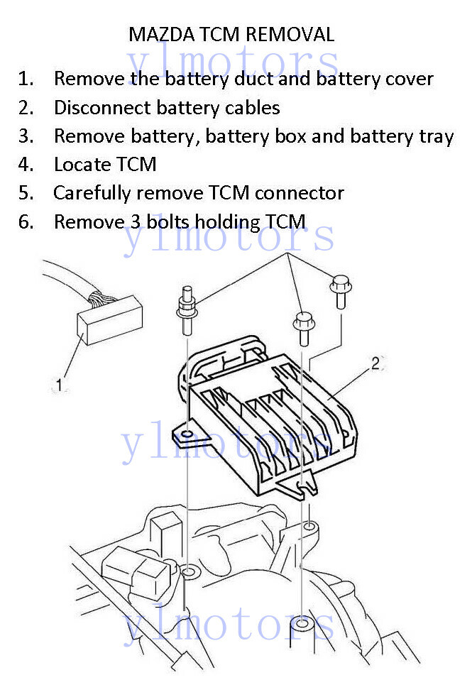 Transmission Computer Control Module L32E189E1B For 2006 Mazda 3 TCM ...