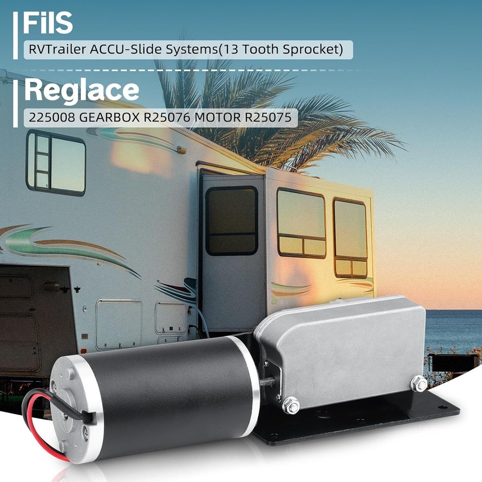 RV Slide Out Motor&Gear Housing For BAL Accu-Slide Cable Slide Out ...