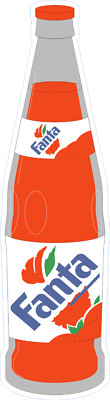 Fanta Bottle Vinyl Decal Sticker Waterproof | eBay
