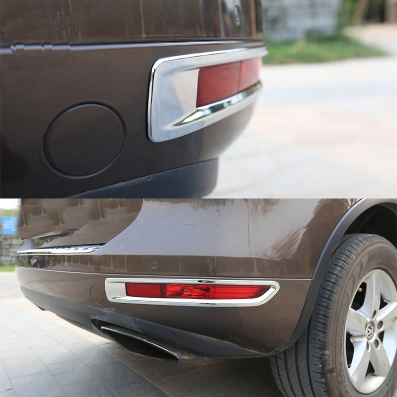 ABS Chrome Rear Fog Lamp Trim Cover for VW Touareg 2011-2015 Fog Light ...