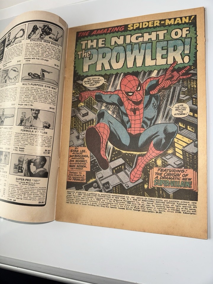 The Amazing Spider-Man # 78 | 1969 | FN- Condition | 1st app. of the ...