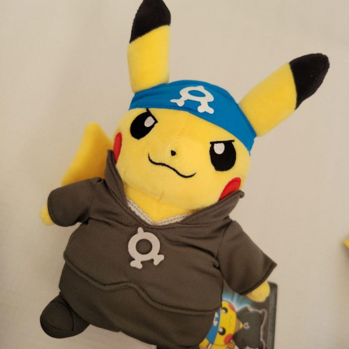 Pokémon Pikachu Boss Play Archie Team Aqua PlushA RR Pokémon Center ...