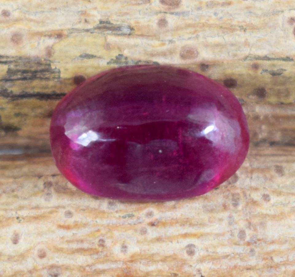 Natural 4 Ct Oval Cabochon Burma Ruby Red Gemstone Certified E17669 ...
