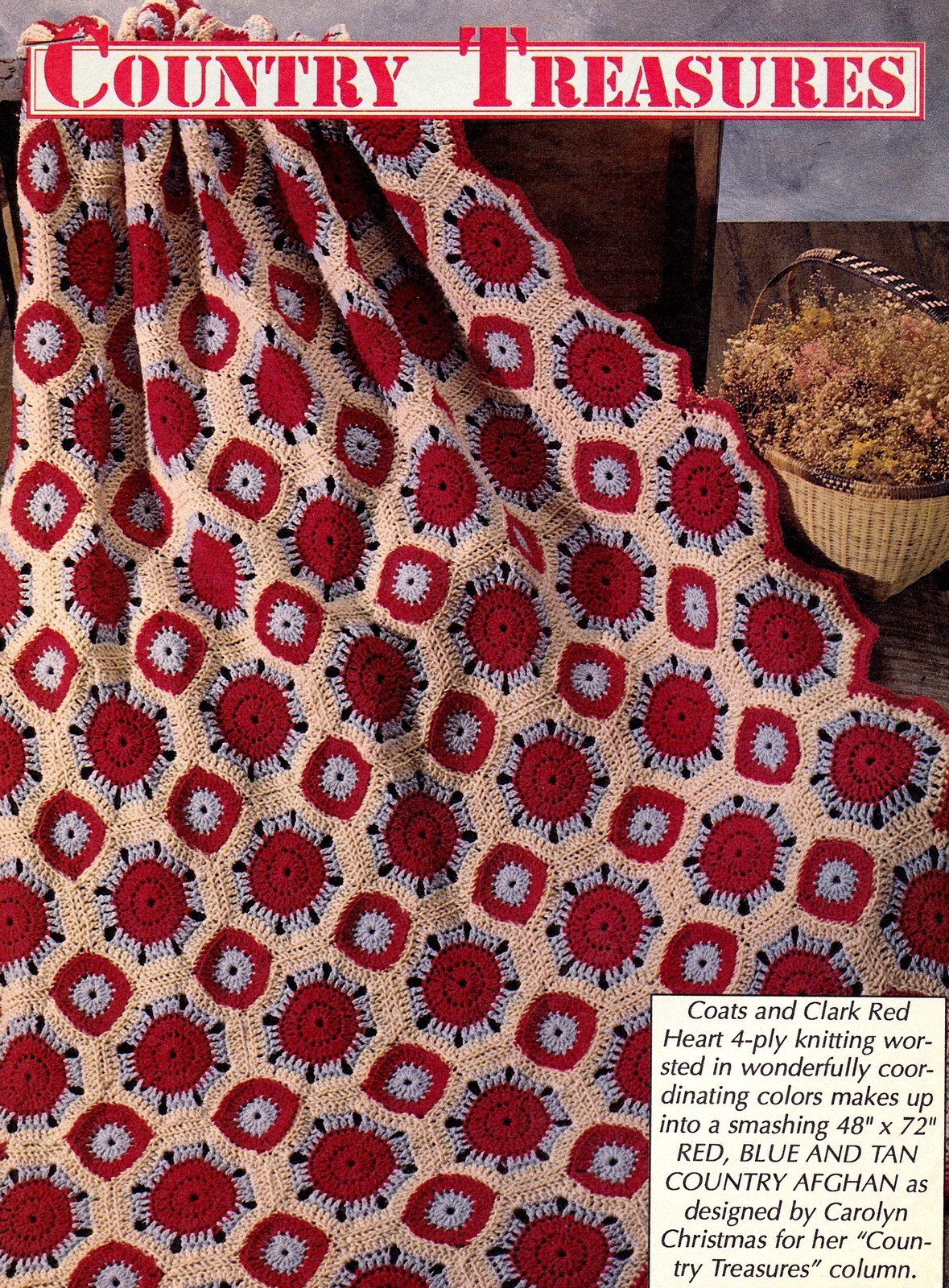 COUNTRY Granny Square Afghan/Crochet Pattern INSTRUCTIONS ONLY | eBay
