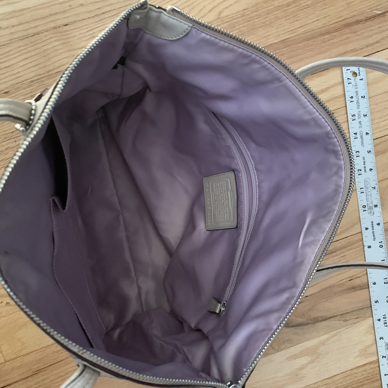 Coach Laura Taupe Leather Large Carryall Shoulder Bag… - Gem