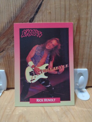 1991 Brockum Rock Cards: BAND: EXODUS. #195. RICK HUNOLT RC1 | eBay