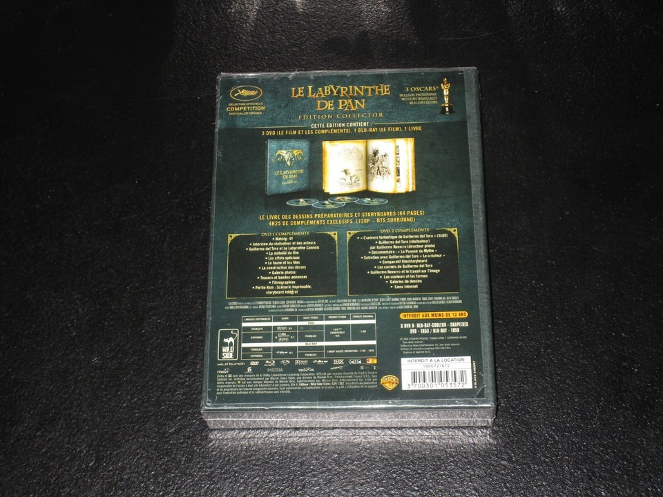 Pan's Labyrinth Limited Collector's Edition Box Blu-ray DVD PAL Import ...