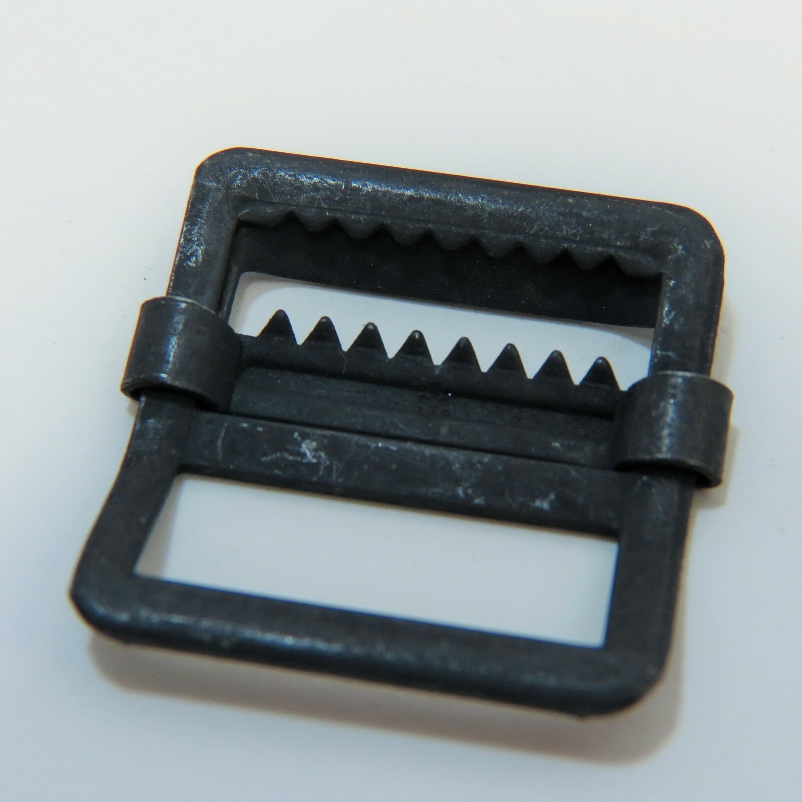 Qty (6) Matte Black Bag Pack or Nylon Strap Slide Bar Buckle with Grip ...