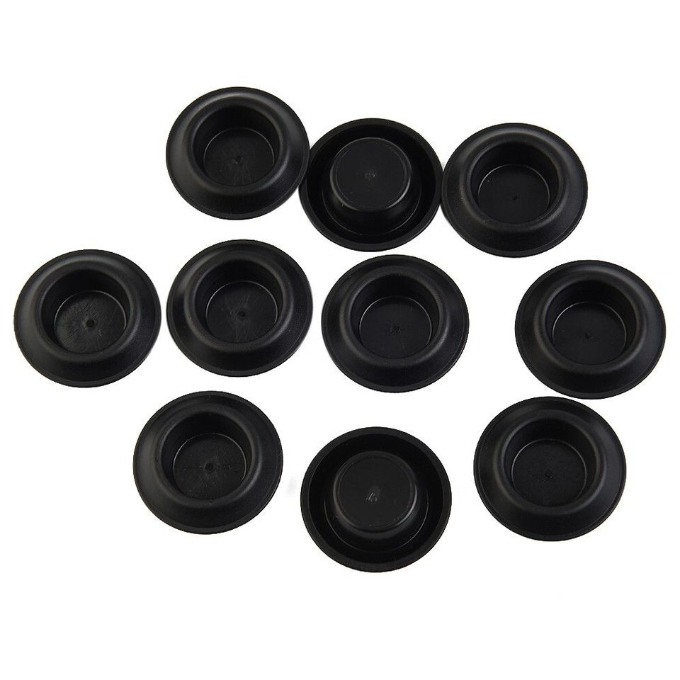 60 Piece Flush Mount Black Plastic Hole Plug Assortment Auto Body Sheet ...