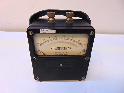 Weston Electrical AC Volt Meter Model 433 No. 83407 S5460 | eBay